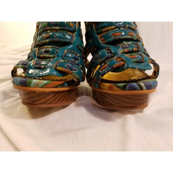 Dereon | Shoes | Dereon Womens Shoes High Heels Sandals Teal | Poshmark